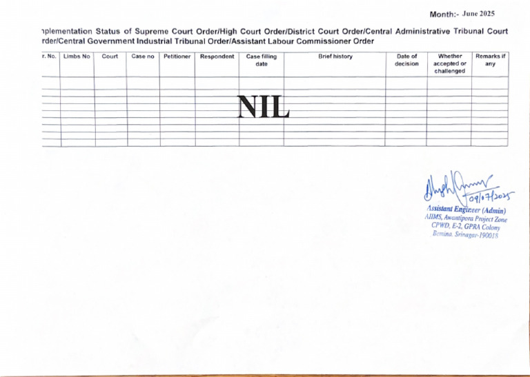 Court Case Status | PDF