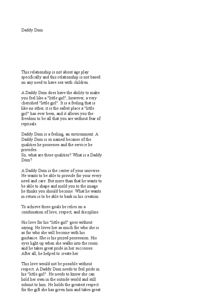 Daddy Doms | PDF | Sadomasochism | Dominance And Submission