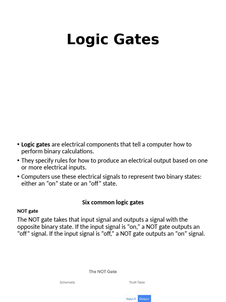 Logic Gates | PDF