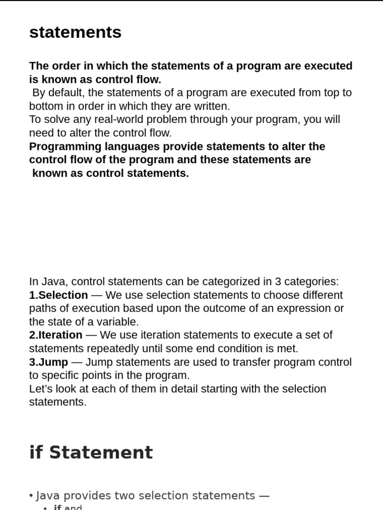 Statement | PDF