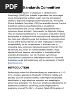 ISUOG Guidelines for First-Trimester Ultrasound | PDF | Medical ...
