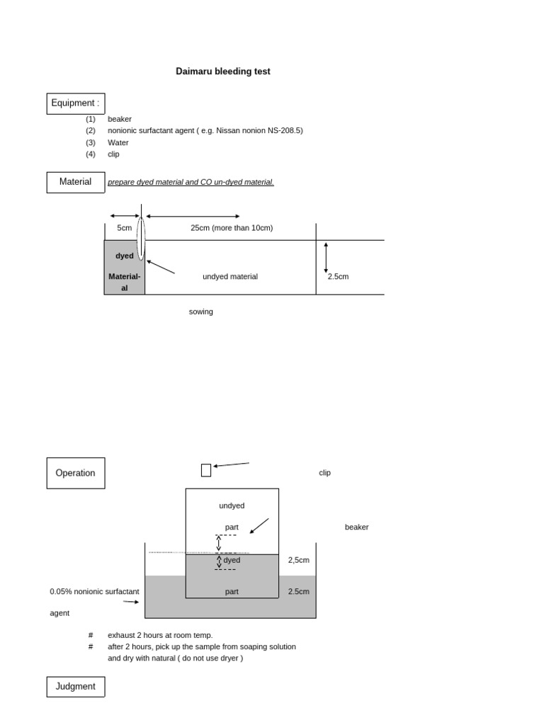 Daimaru Bleeding Test - jHskaIcYNOtZ | PDF