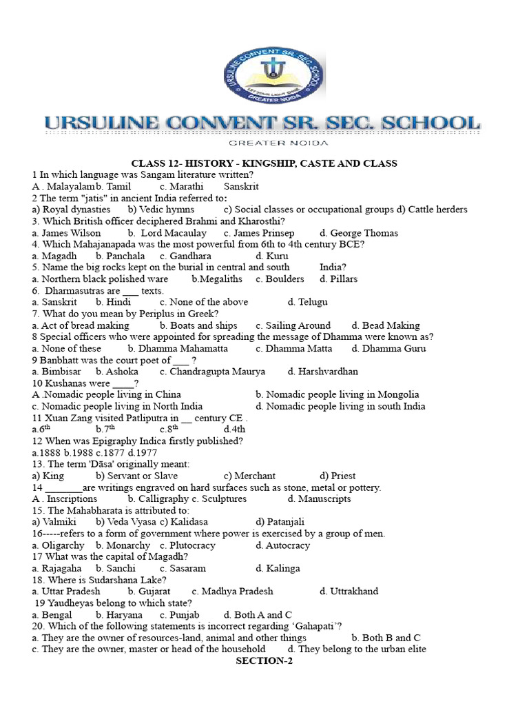 KINGSHIP, CASTE AND CLASS | PDF | Mahabharata | Vedas