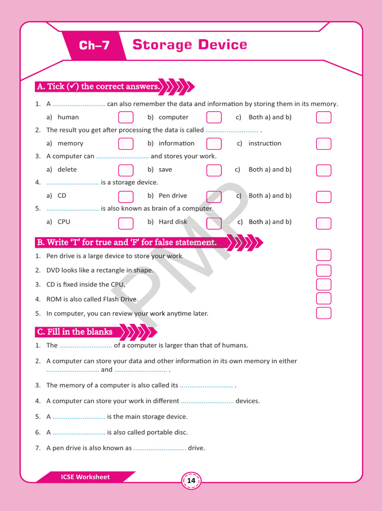 ICSE Worksheet - Book-1.Cdrstorage | PDF