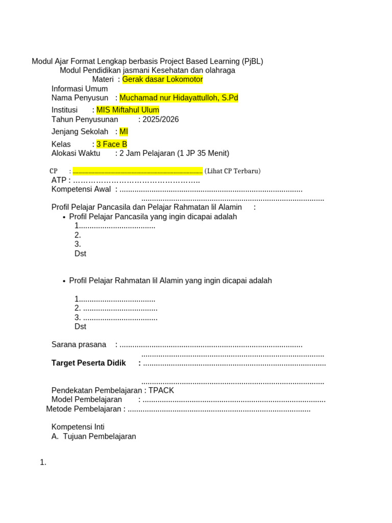 Metode PJBL | PDF