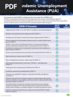 PUA FactSheet | PDF | Unemployment Benefits | Unemployment
