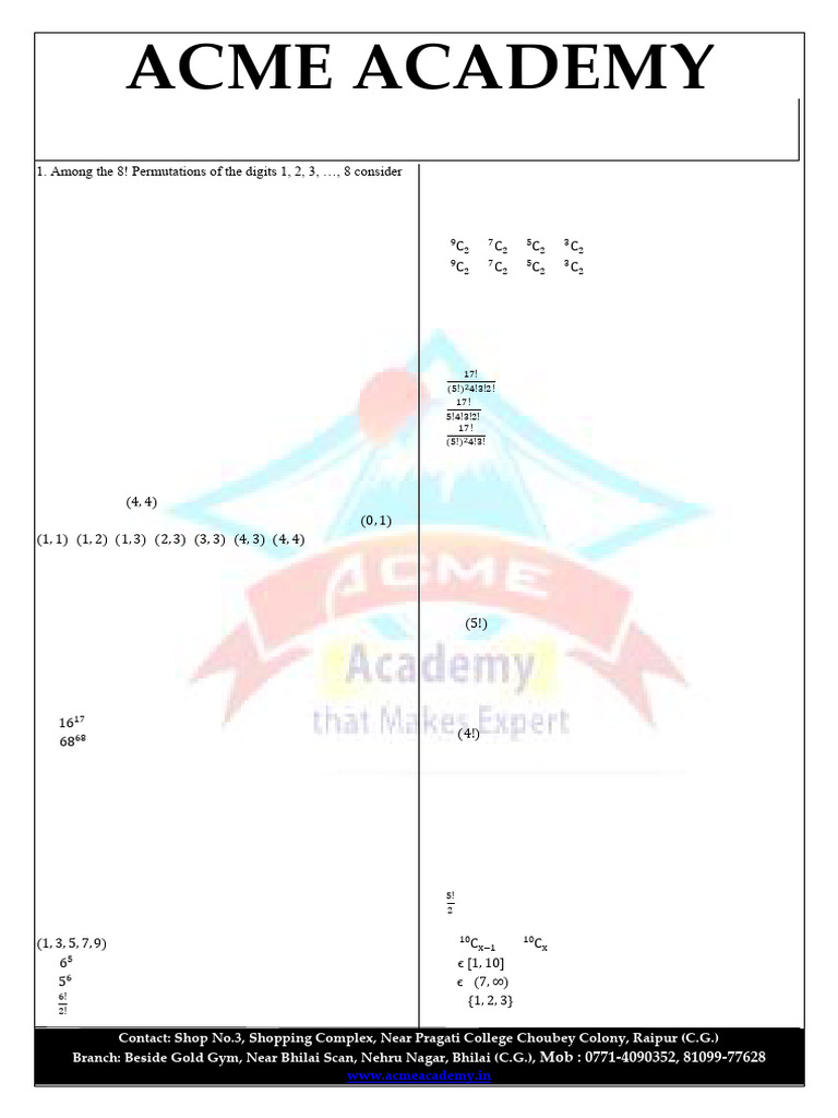 CC-P - C Acme | PDF | Numbers | Set (Mathematics)