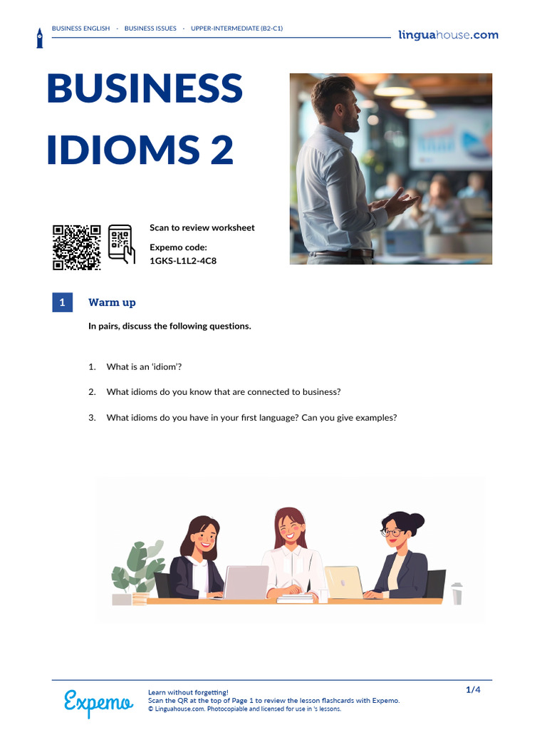 Business Idioms 2 British English Teacher B2 C1 | PDF | Idiom