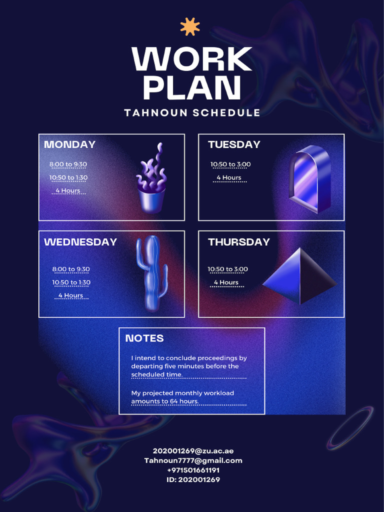 Work Plan | PDF