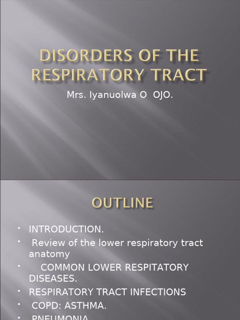 Bronchitis Pneumonia Tuberculosis Respiratory System NSG 315 | PDF ...