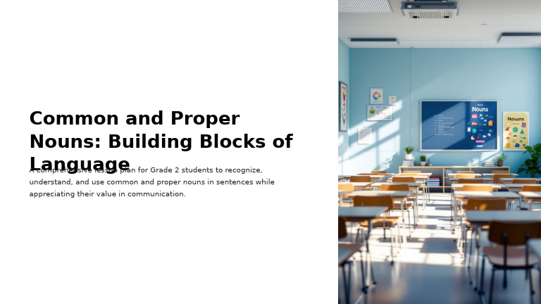 Common and Proper Nouns Building Blocks of Language | PDF
