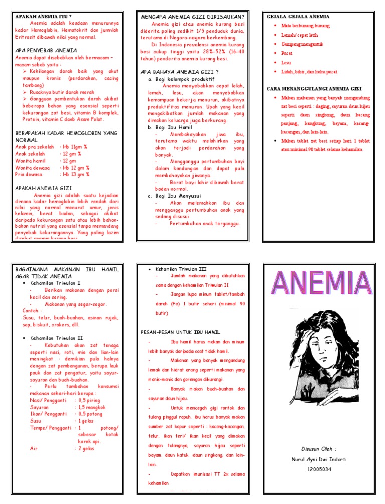 Brosur Anemia | PDF