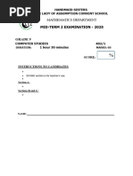 Form Two ICT Exam Guide | PDF | Microcomputers | Central Processing Unit