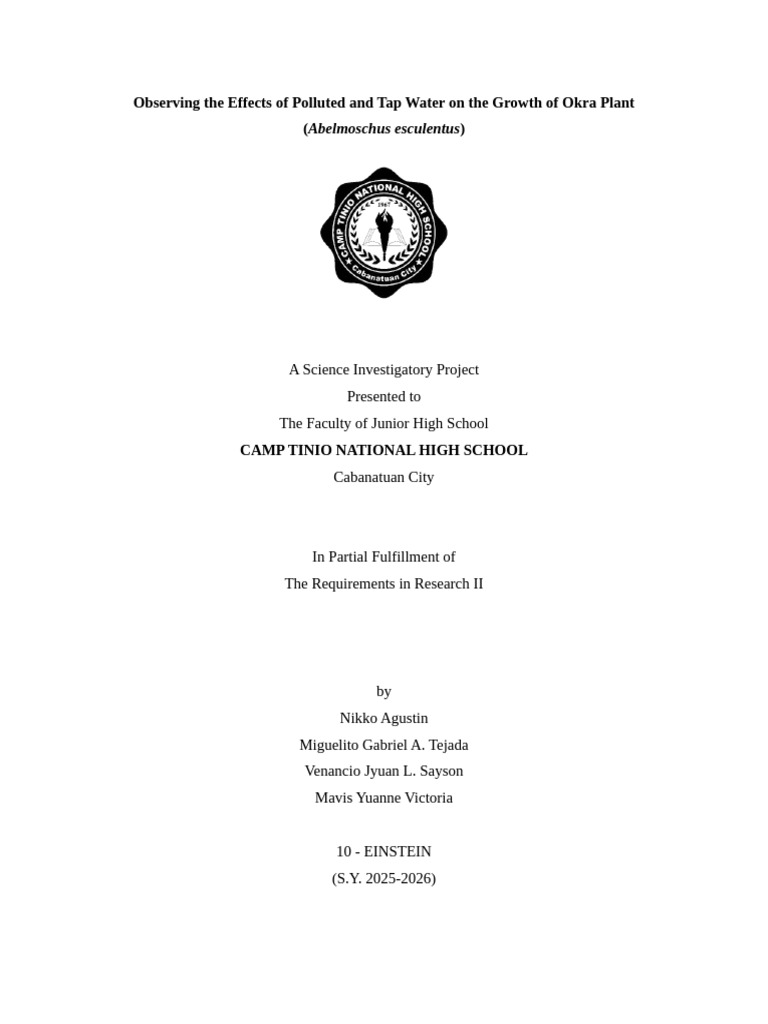 Group 7 - Mini Research | PDF | Water Pollution | Environmental Degradation