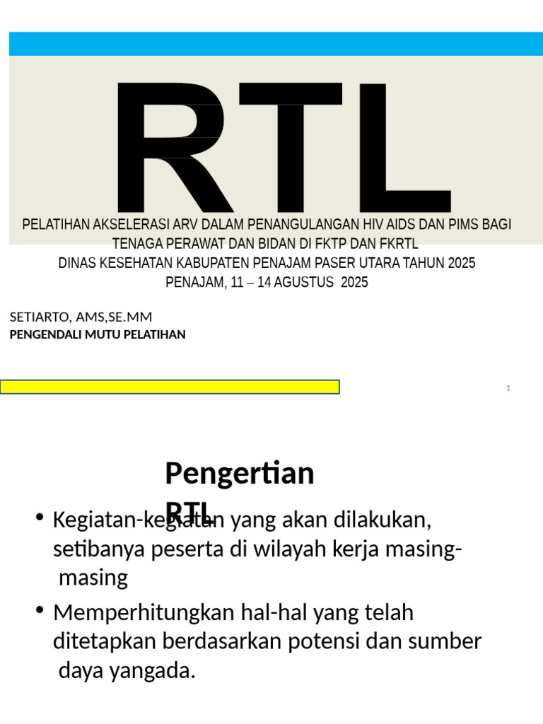 Rencana Tindak Lanjut | PDF