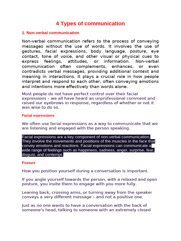 4 Types of Communication - 1 | PDF
