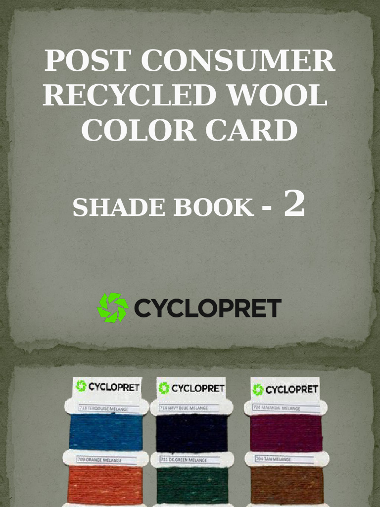 Color Shade - Post Consumer Wool Book 2 | PDF