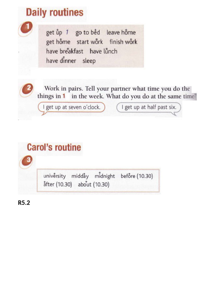 daily routines he she it (Thuy) sấ | PDF