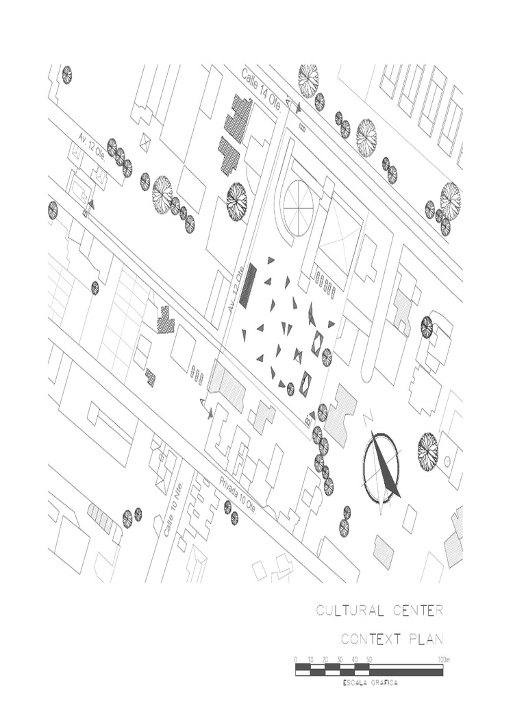 Cultural Center Pavilion Within Context Plans | PDF