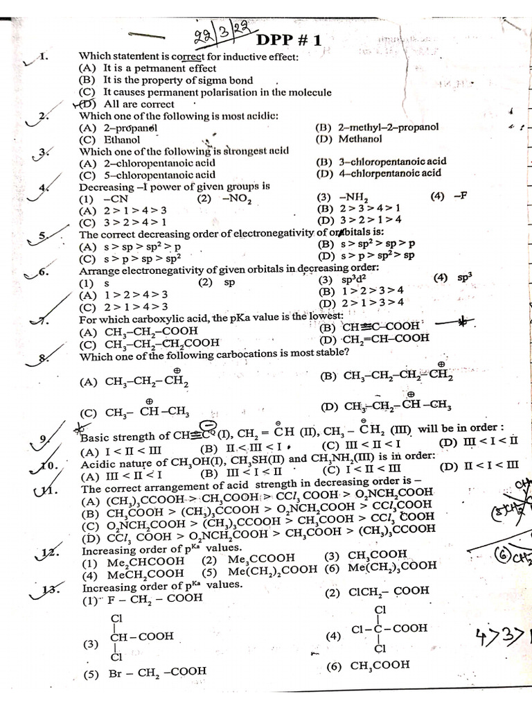 Goc Practice Sheet | PDF