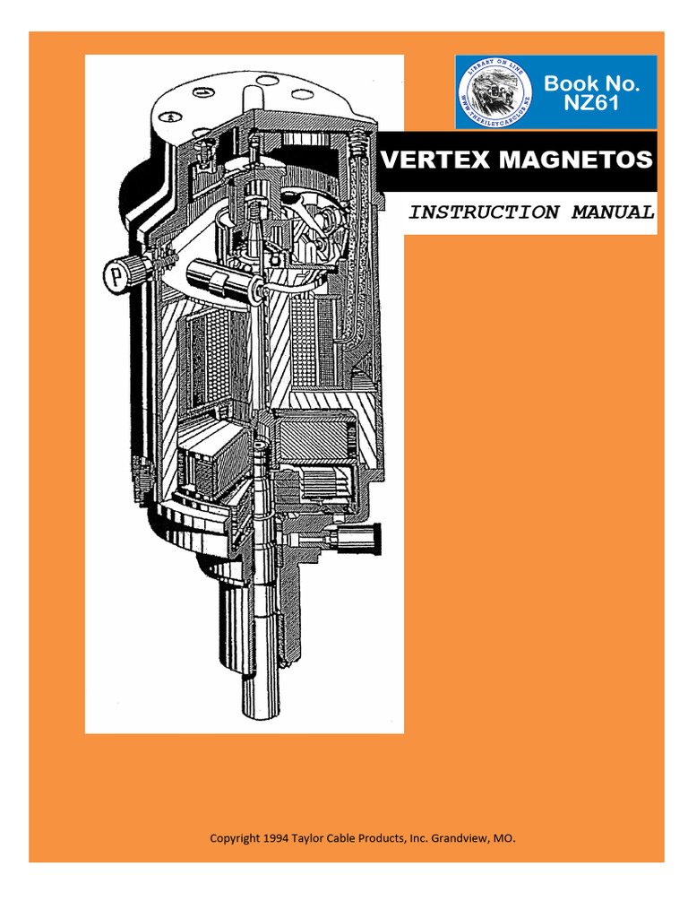 Vertex Magneto Instruction Manual | PDF | Distributor | Ignition System