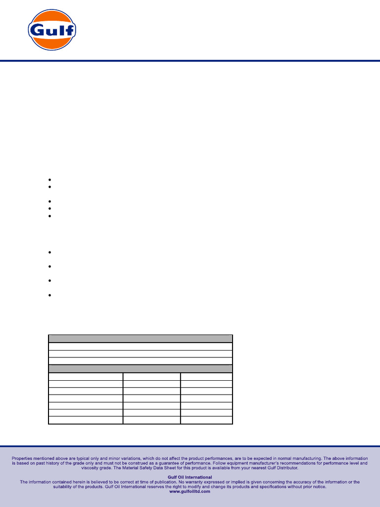 Gulf Syntrac 2T | PDF