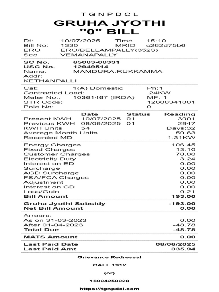 Bill | PDF