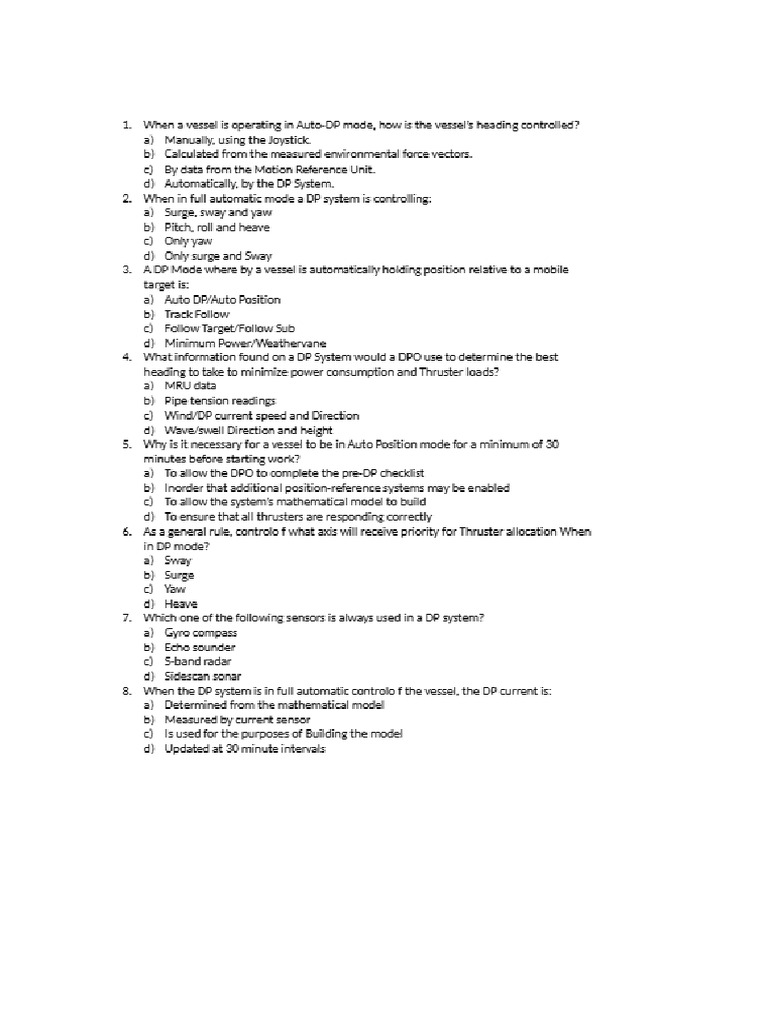 DP NI CPD Questions Part 2 | PDF