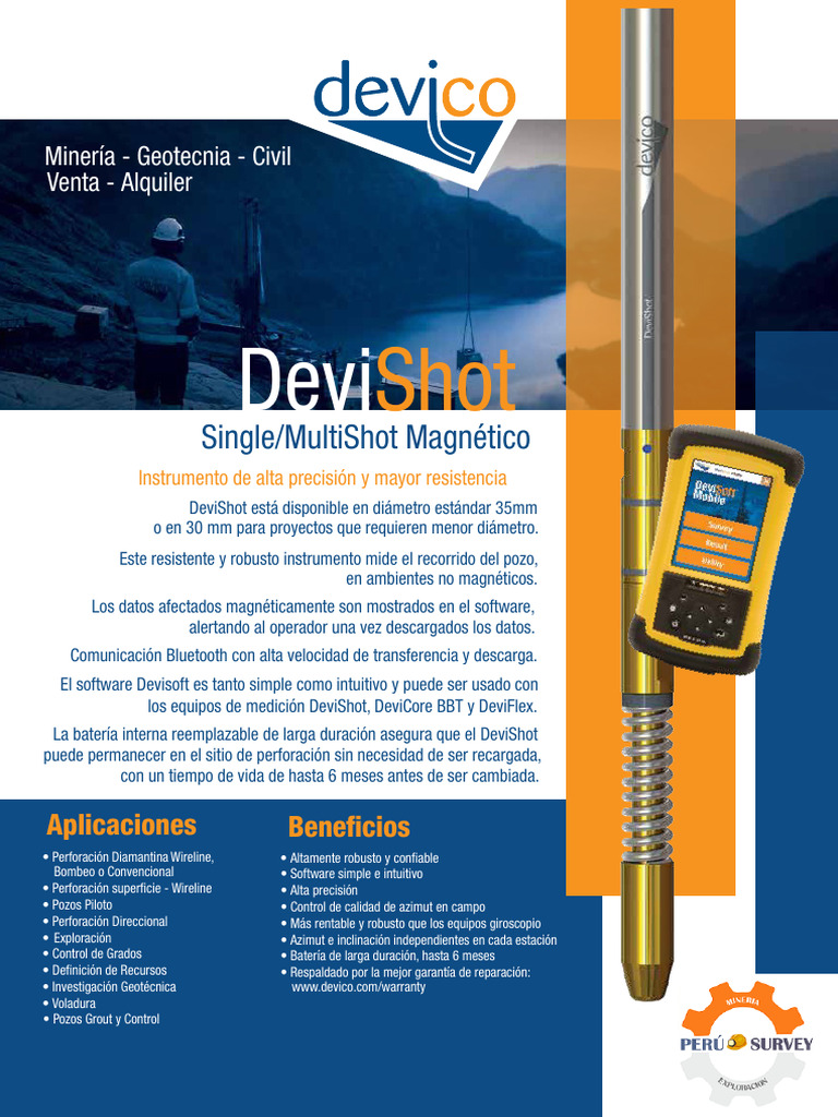 DeviShot: Instrumento de Medición de Pozos | PDF | Perforación
