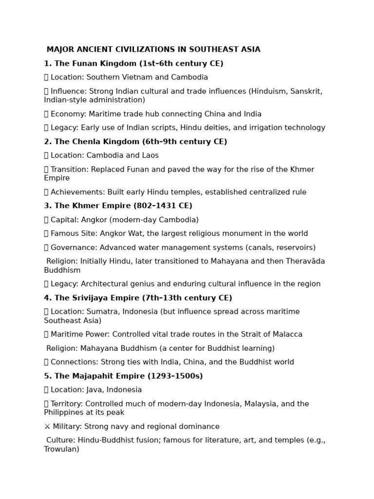 Ancient Civilization in Southeast Asia | PDF | Caliphate | Southeast Asia