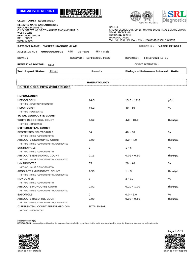Typhoid Blood Test Reports | PDF | Medical Specialties | Clinical Medicine