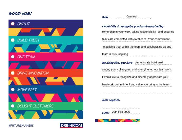 Qamarul Good Job | PDF