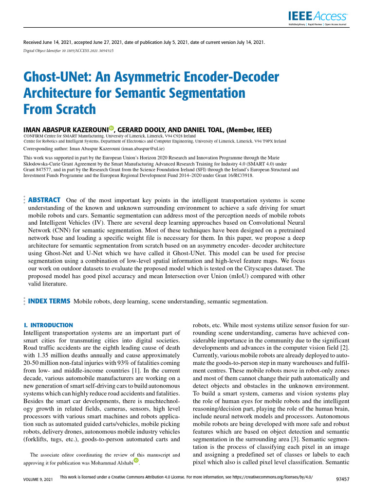 Ghost-UNet An Asymmetric Encoder-Decoder Architecture For Semantic Segmentation From Scratch ...
