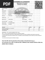 UP Checkpost Tax e-Receipt Details | PDF