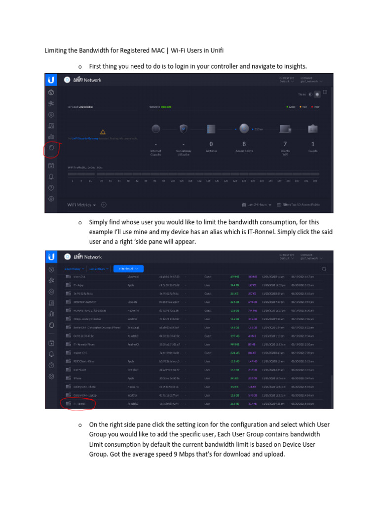 Limiting Bandwidth Per User | PDF