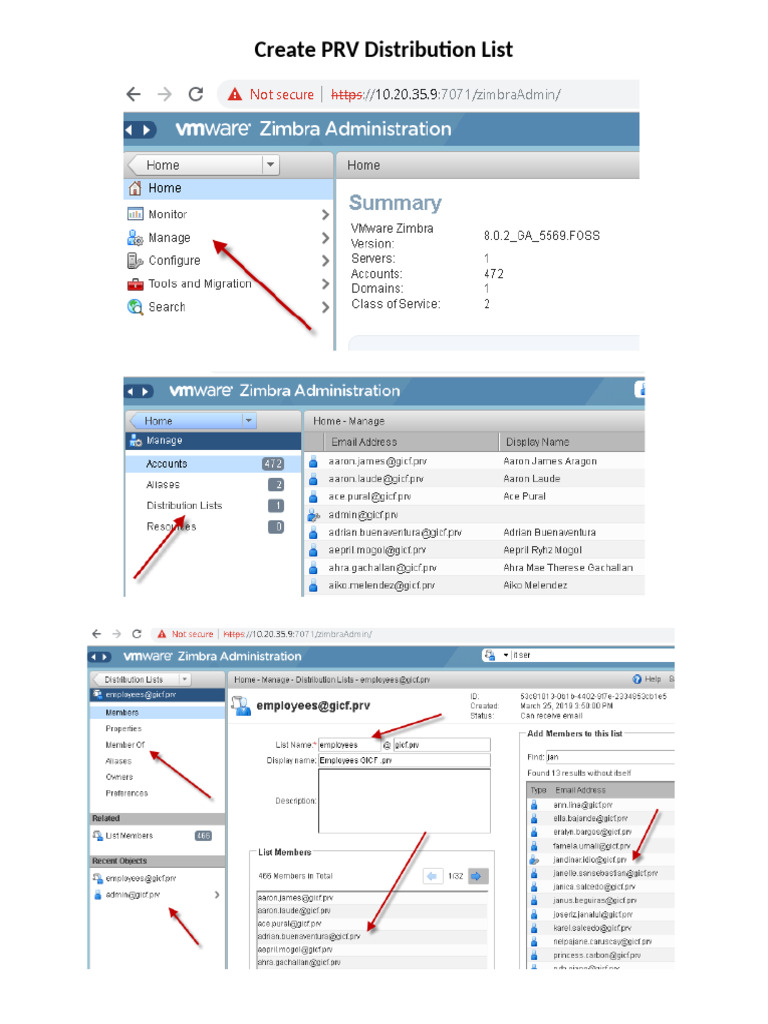 Create PRV Distribution List | PDF