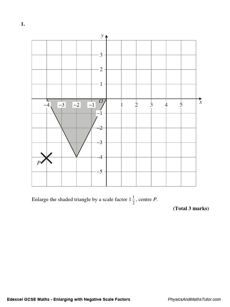 Enlarging With Negative Scale Factors QP | PDF | Chess Theory | Chess