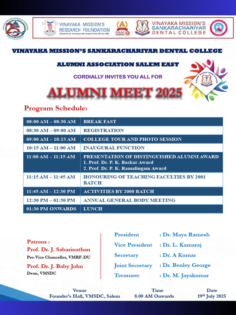Alumni Meet Invitation 2025 | PDF