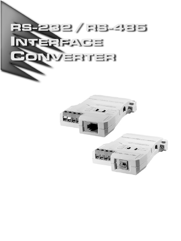 Ic485s Ic485si User Manual W | PDF | Computer Engineering | Electrical ...