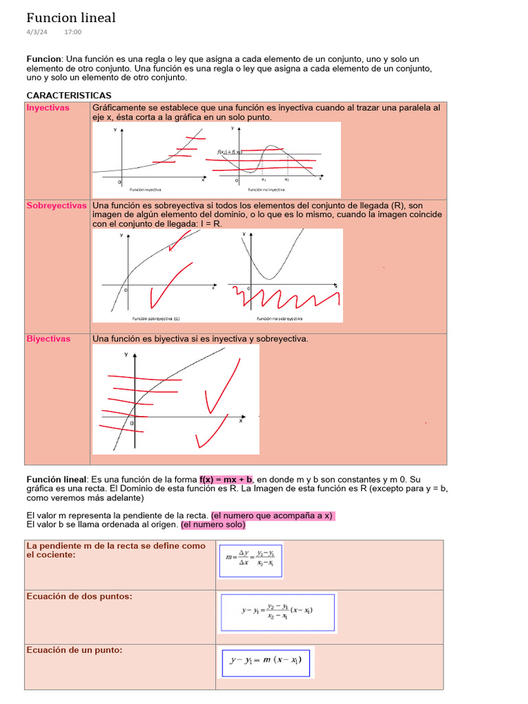 Funcion Lineal | PDF