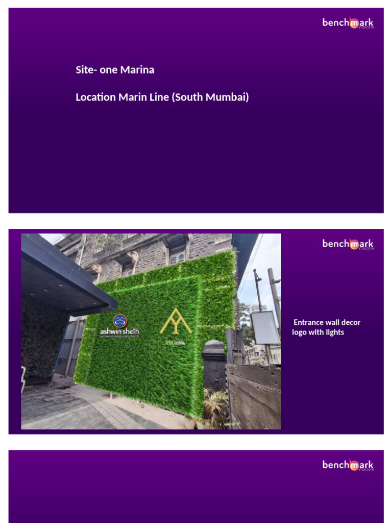 One Marina Presentation - Logo Installation | PDF