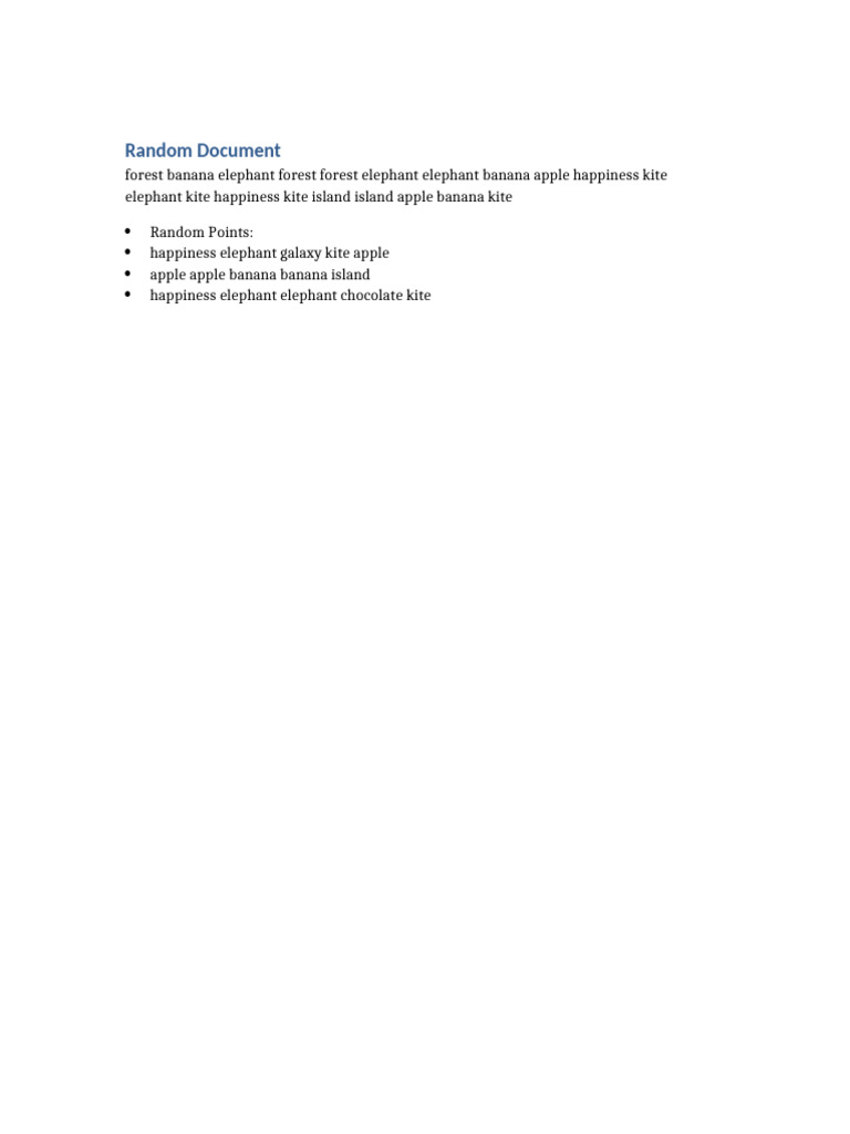 Random Doc 2 | PDF