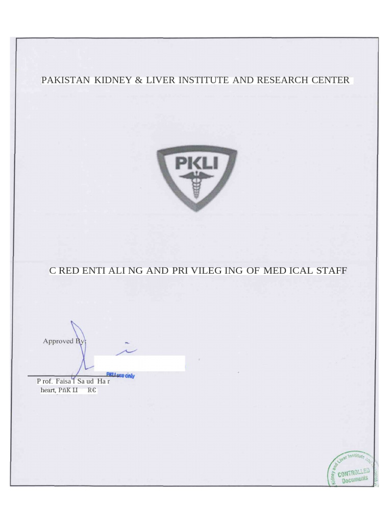 HR P0006-Credentialing & Privileging Policy V1 | PDF | Physician | Verification And Validation