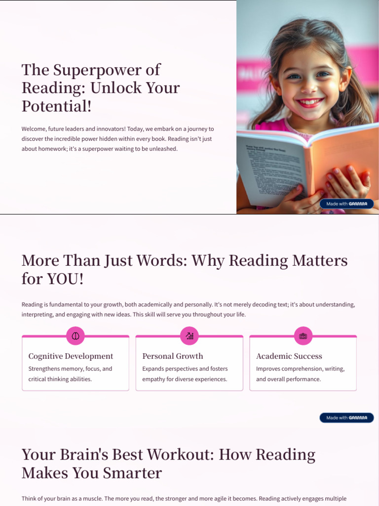 The Superpower of Reading Unlock Your Potential | PDF | Reading ...