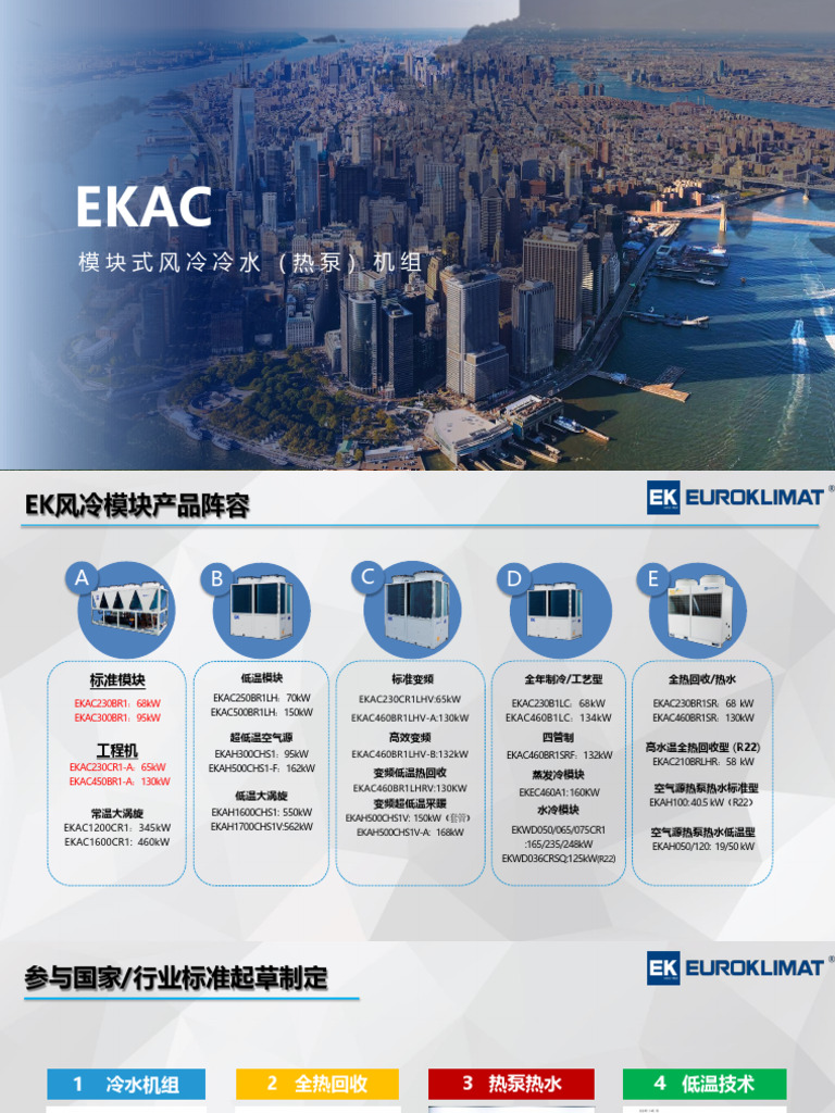 01 Ekac风冷模块机产品介绍（标准模块）20240927 | PDF