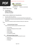 Teachers' Remedial Training Schedule 2025 | PDF