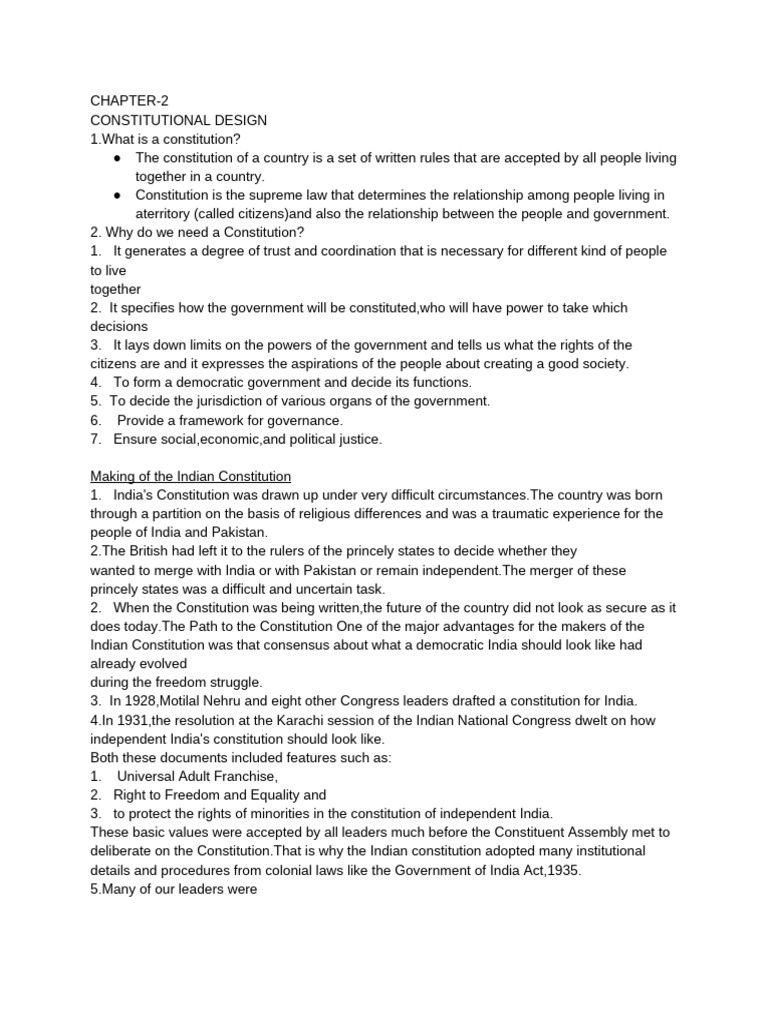 Understanding India's Constitutional Design | PDF | Constitution ...