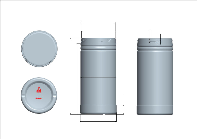 Canister Dimension (For 200 Sheets) | PDF
