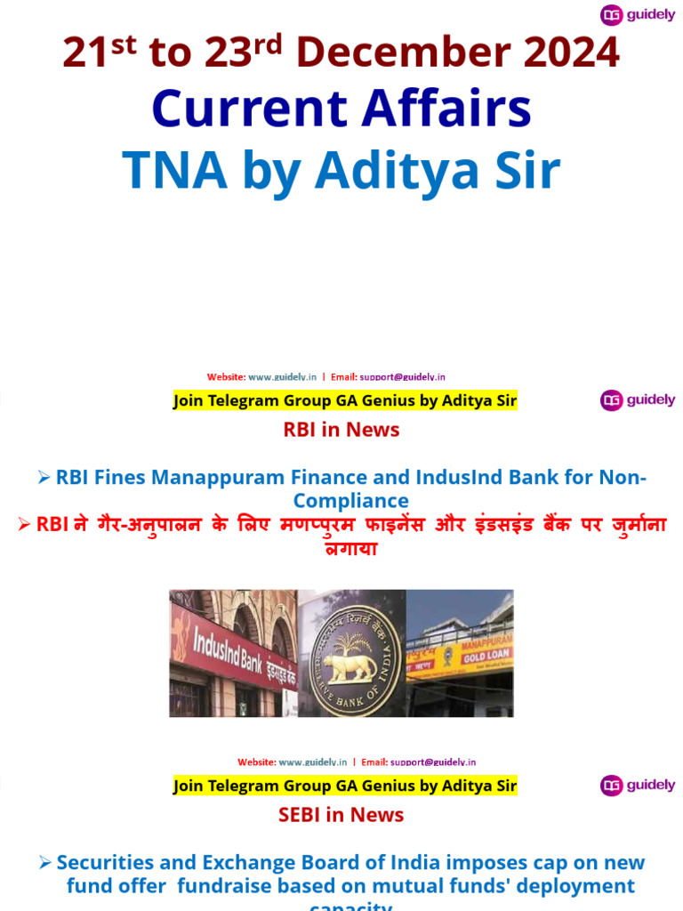 21st To 23rd DECEMBER 2024 TNA On Guidely by Aditya Sir | PDF ...