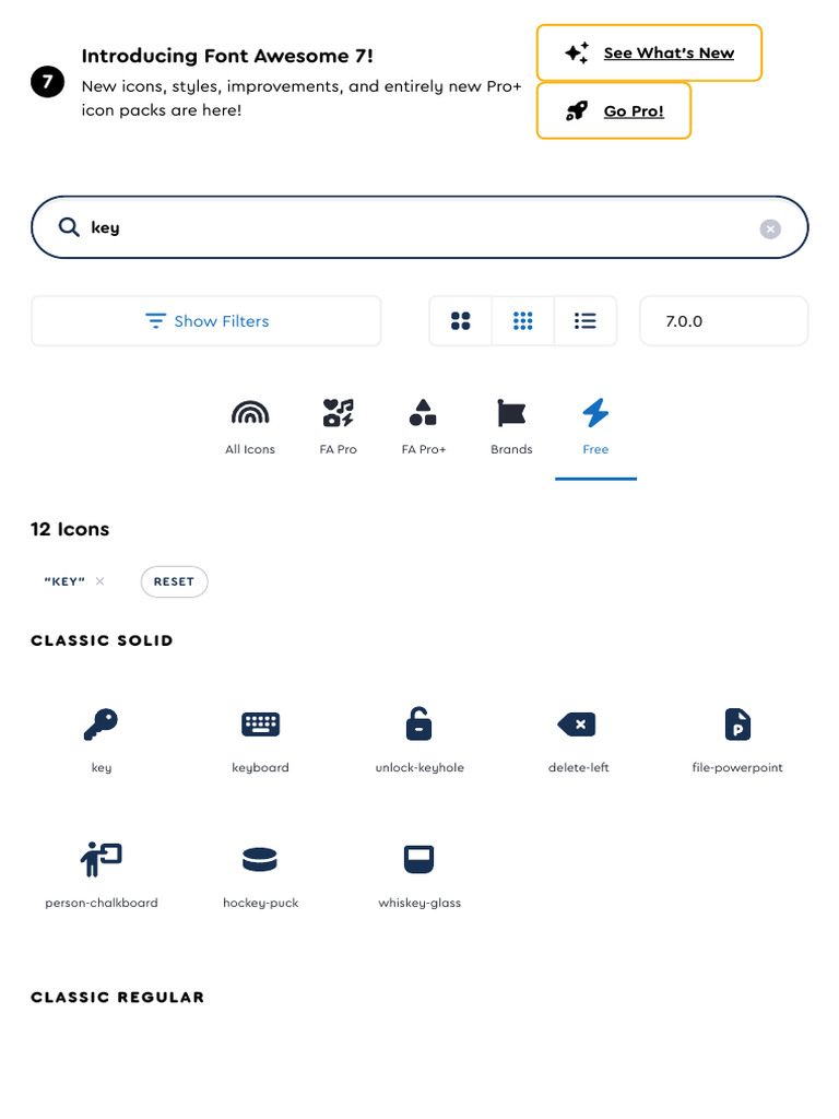 Font Awesome 7: New Icons & Styles | PDF
